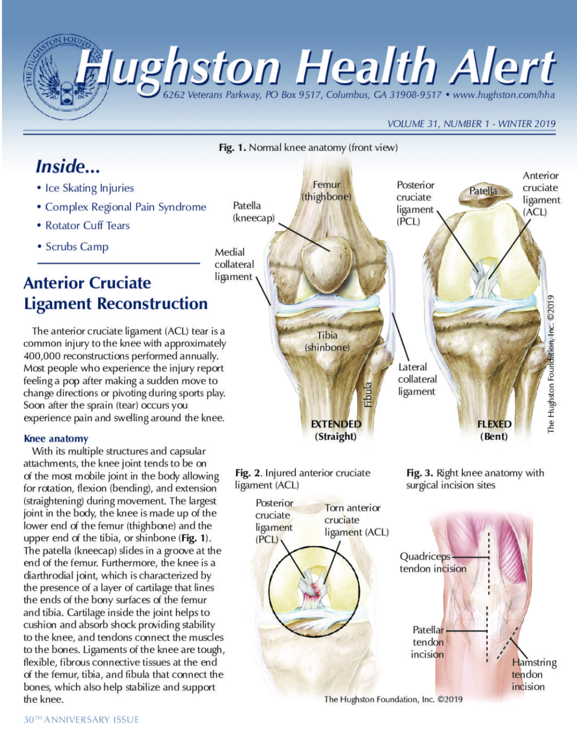 Volume 31, Number 1, Winter 2019 - Hughston Clinic