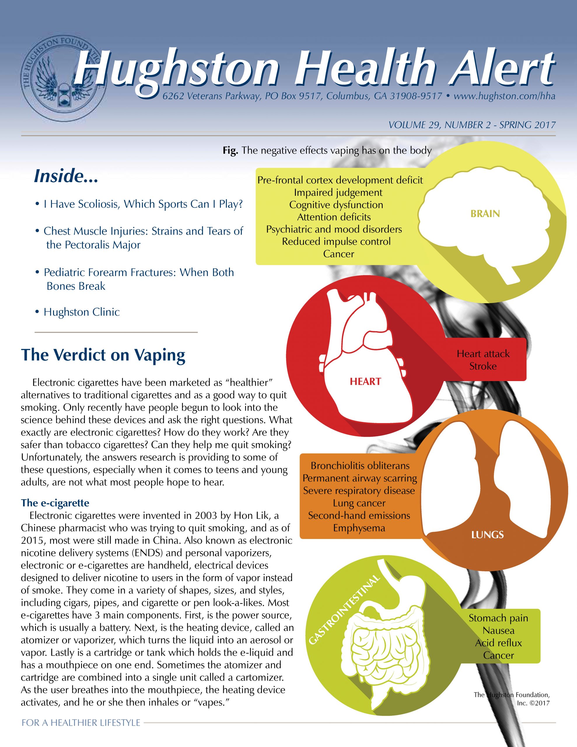 Volume 29, Number 2, Spring 2017 - Hughston Clinic