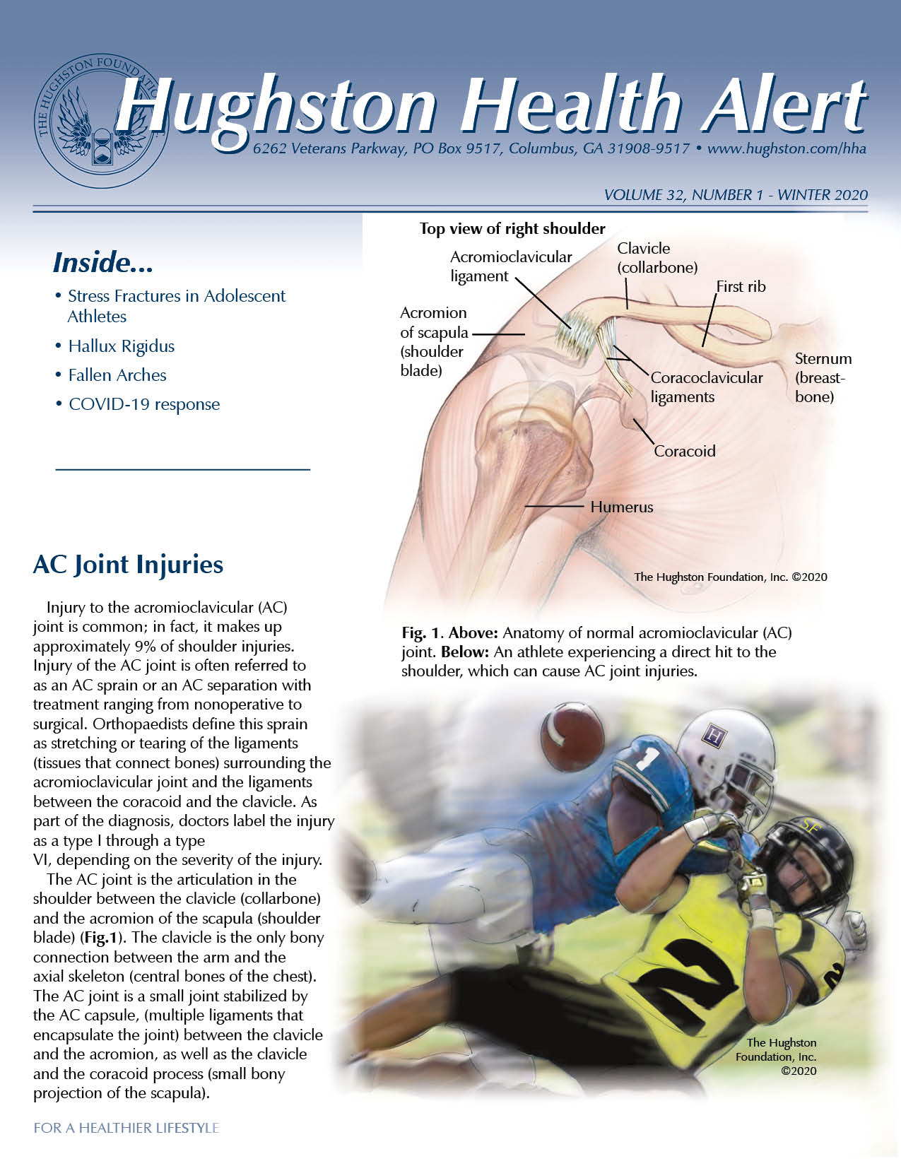 Volume 32, Number 1, Winter 2020 - Hughston Clinic