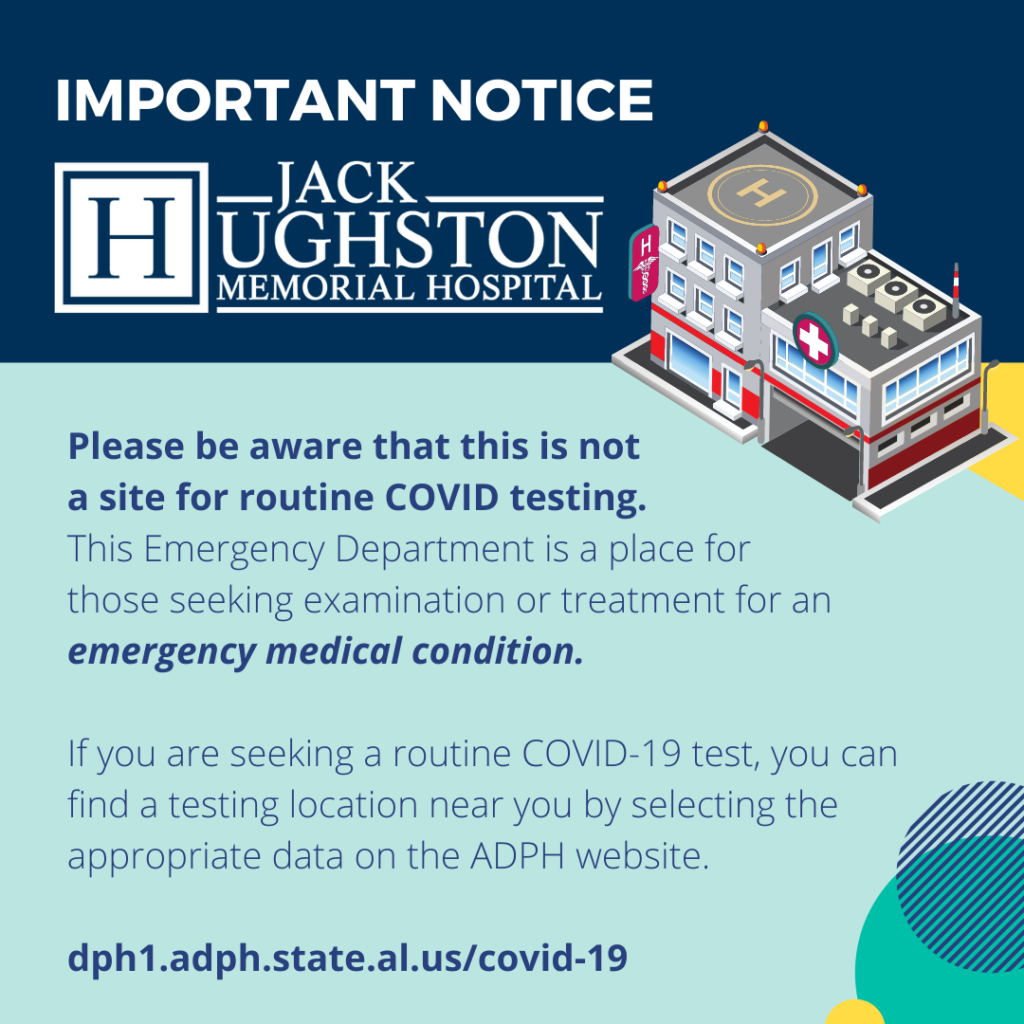 IMPORTANT NOTICE | JHMH COVID Testing - Hughston Clinic