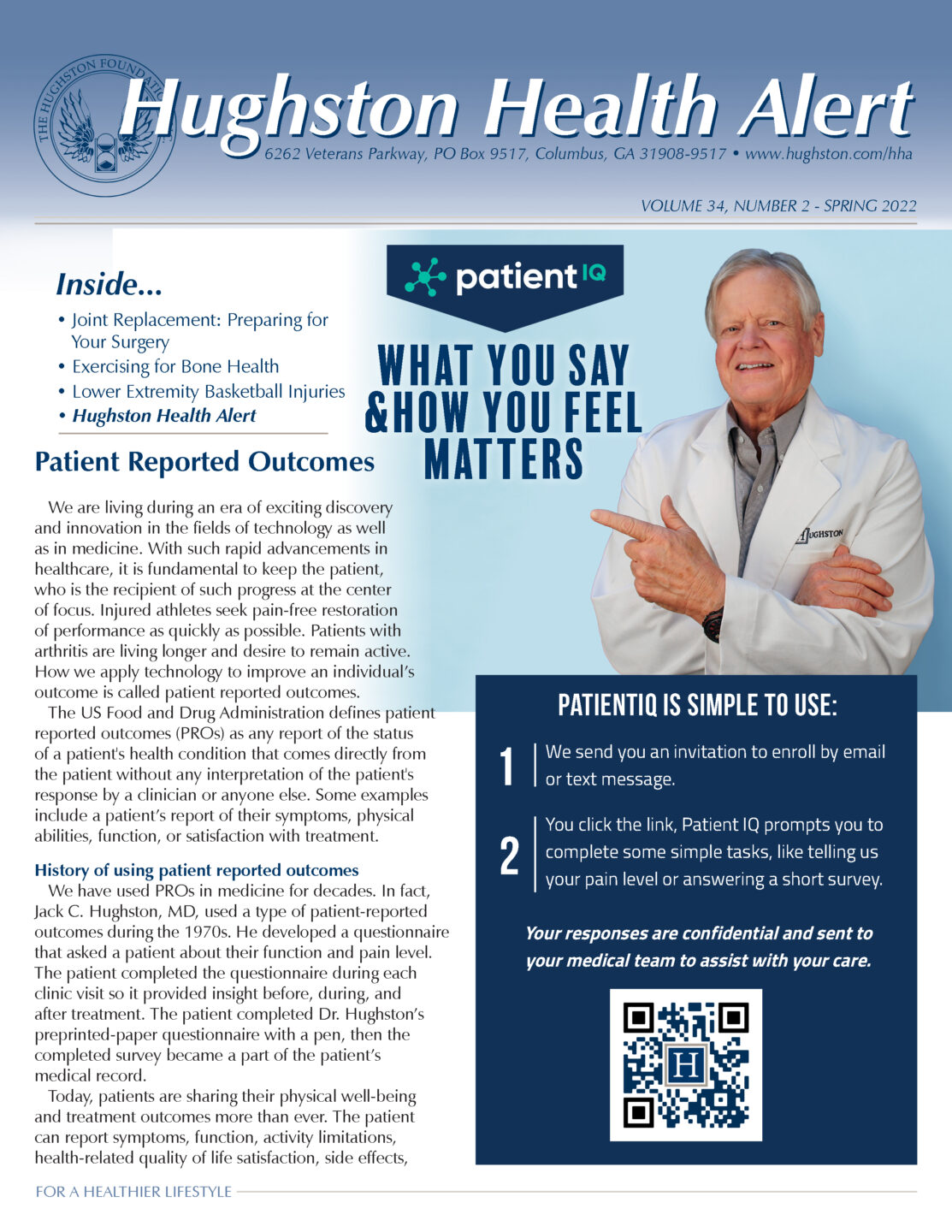 Vol 34, Number 2, Spring 2022 - Hughston Clinic